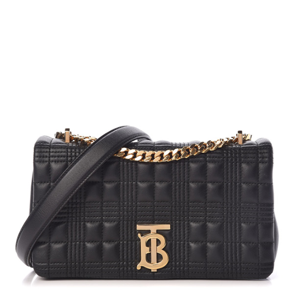 Burberry Lambskin Quilted Lola Bag Black - Sabatu